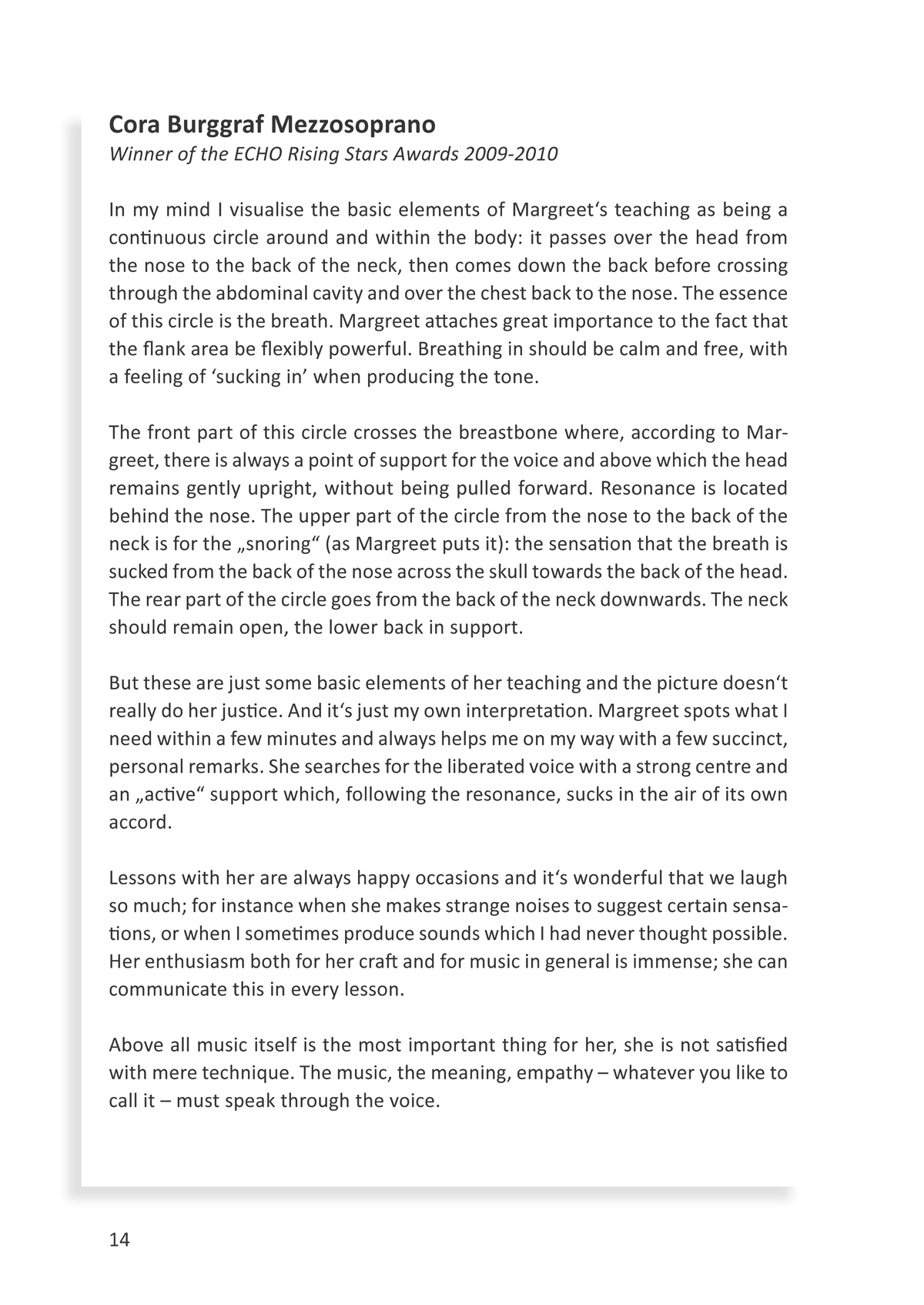 Gordana Crnkovic, Margreet Honig - True singing